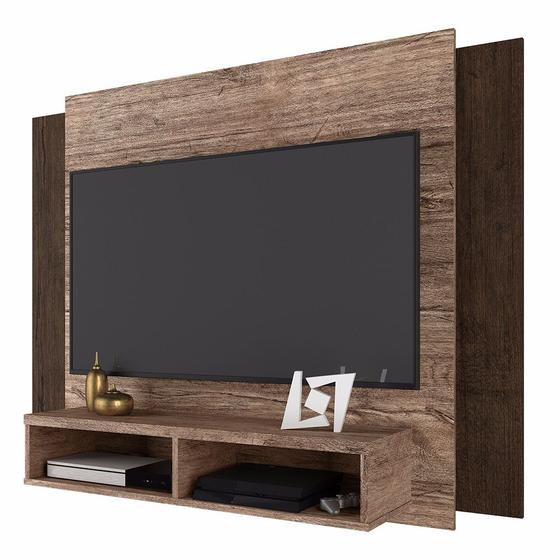 Painel Home Bancada Linea Brasil Munique Naturale/Wenguê - Painel para ...