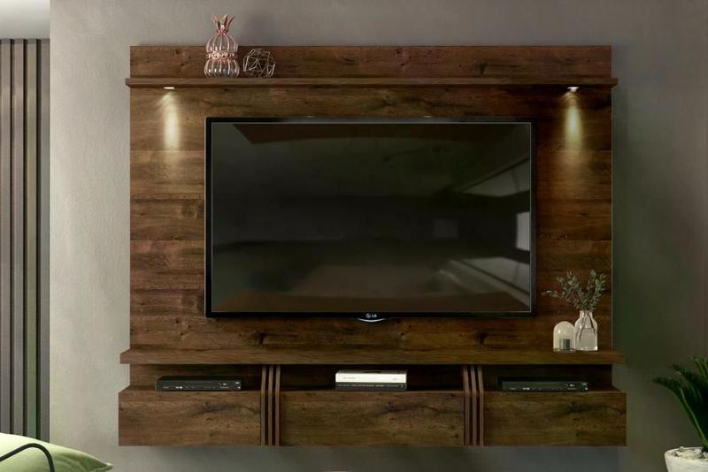 Painel Home Suspenso para Tv até 70 Polegadas 3 Portas Basculante Loren ...
