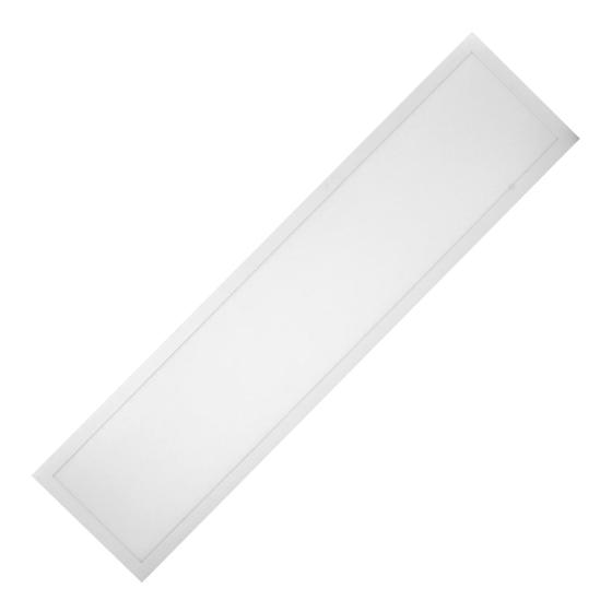 Painel led embutir retangular 30x120cm 50w 3000k branco 5000lm bivolt ...