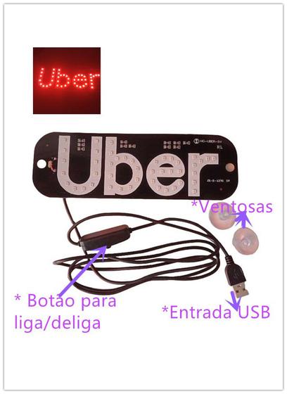 Painel led placa luminoso USB para carro - XTLED - Painel de LED ...