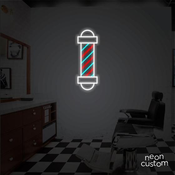 painel letreiro led Neon Barber Pole decoracao festa bar - Neon Custom ...