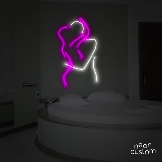 painel letreiro led Neon Casal decoracao festa bar - Neon Custom ...