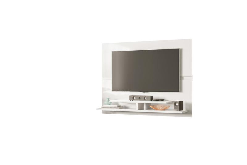 PAINEL MÔNACO NEW PARA TVs ATÉ 50” COM PRATELEIRA BRANCO - LUKALIAM ...