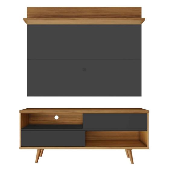 Painel NT1185 + Bancada NT1180 para TV até 50 polegadas - Preto/Freijó ...