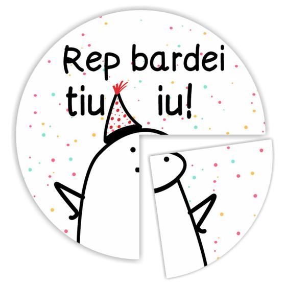 Painel Papel Gigante 4 Folhas Redondo Meme Bento Flork Junco 1und ...