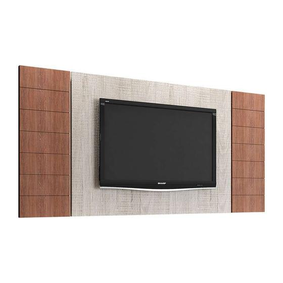 Painel para TV 42 Polegadas Milão Santana e Carvalho Évora 200 cm - KNR ...