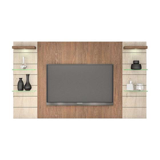 Painel para TV 42 Polegadas Veneza Carvalho Évora e Santana 200 cm ...