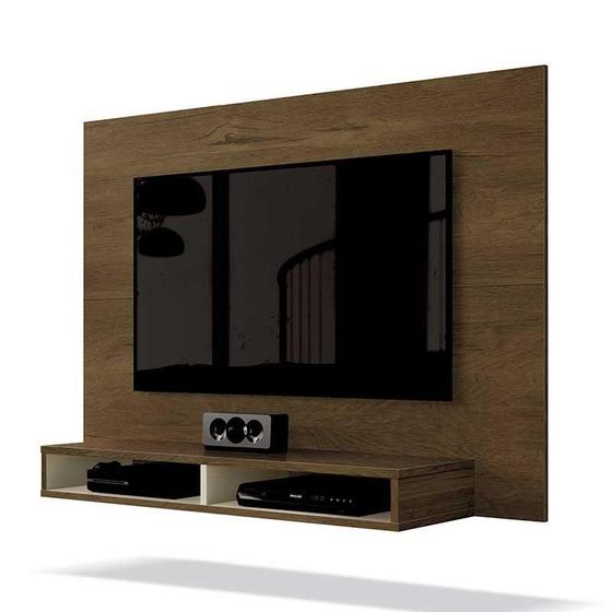Painel Para TV 43 Polegadas Fox EDN Nogal/Off White - Painel para TV ...