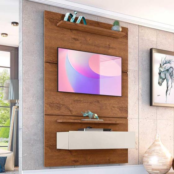 Painel Para TV 49 Polegadas Com 1 Porta Natura Off White Exclusive ...