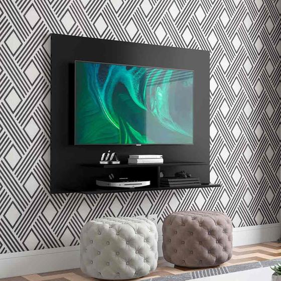 Painel Para TV 50 Polegadas Com Prateleira Preto Veneza E J - E.J ...