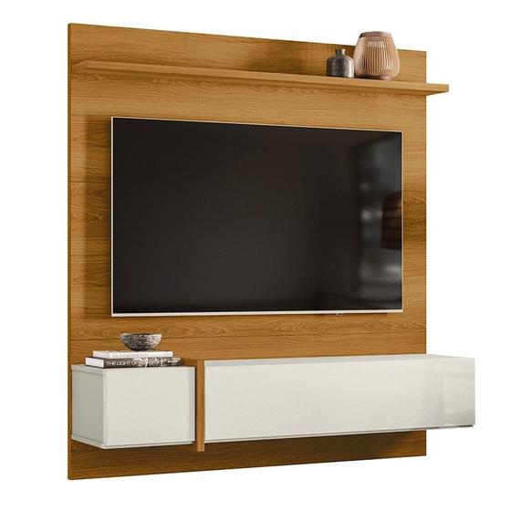 Painel Para TV 55 Polegadas 160cm Avila Lukaliam Freijo/Off White ...