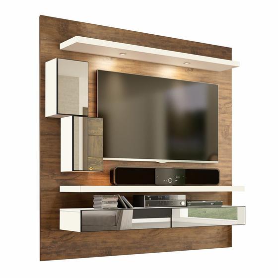 Painel para TV 55 Polegadas Frigg Nobre e Off White 180 cm - Dalla ...