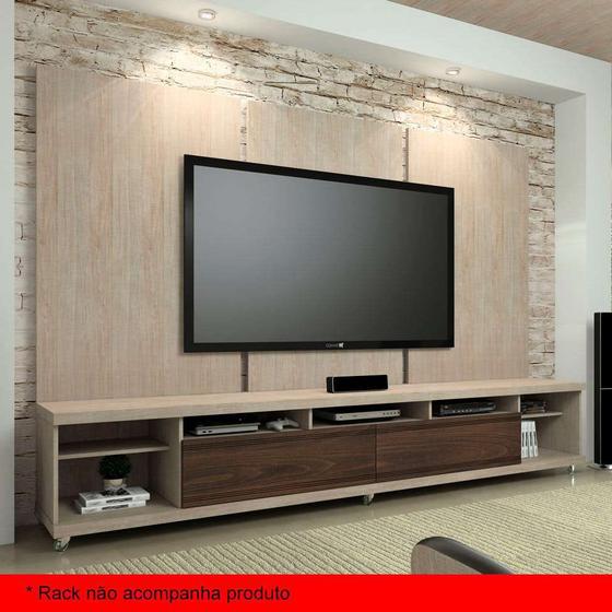 Painel para TV 60 Polegadas Elite Santana e Rovere Marsala 240 cm - KNR ...