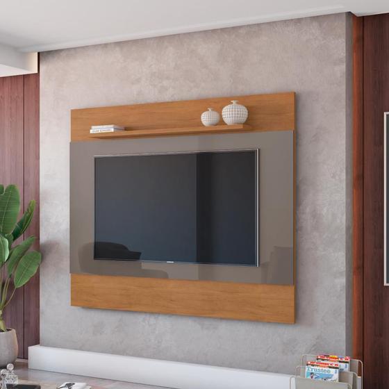 Painel para TV 60 Polegadas Istambul 135 Cinza Pérola Cedro - Casa D ...