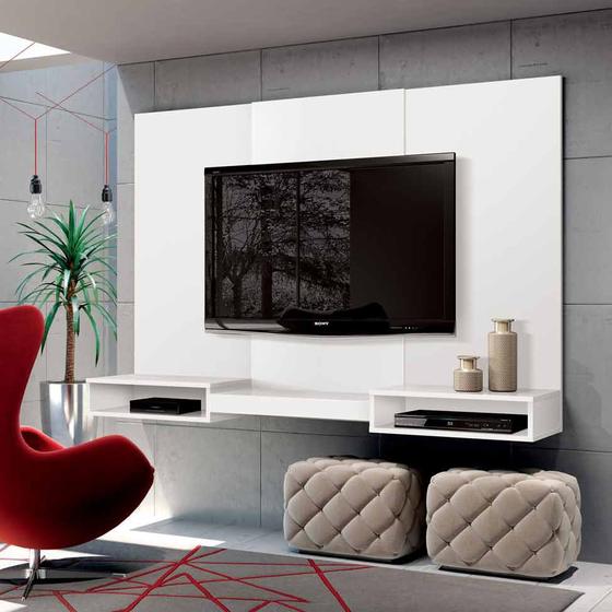 Painel para TV 60 Polegadas Prime Branco 160 cm - Edn Móveis - Painel ...
