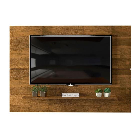 Painel para TV 70 Polegadas Dala com Prateleira Cor Tronco Ripado - DJ ...