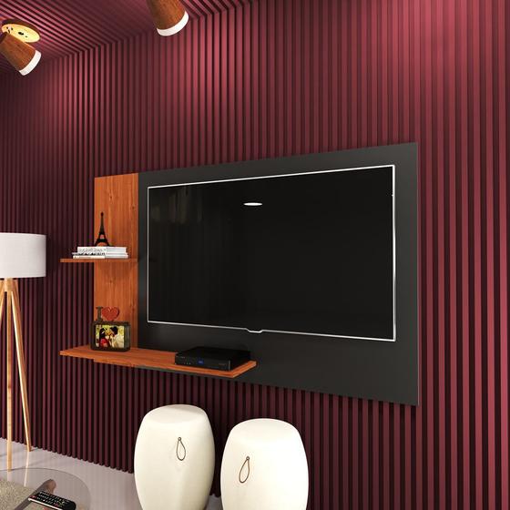 Painel Para TV Até 32 Polegadas MDF Fox Luxo - Preto/Nature - TB2 ...