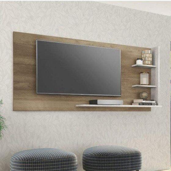 Painel para TV até 49 Polegadas 3 Prateleiras Rio de Janeiro Atualle Móveis - Painel para TV ...