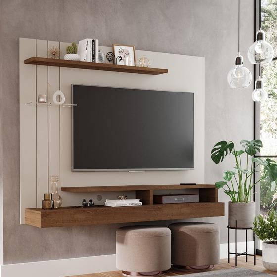 Painel Para Tv Até 50 Polegadas MDF Valencia Plus Permobili Off White ...