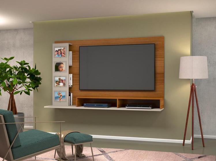 Painel para TV até 60 Polegadas Sabiá JCM Móveis Noronha/Off White ...