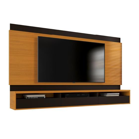 Painel para TV até 65 Polegadas 1,63m Savanna Cedro / Preto - EDN ...