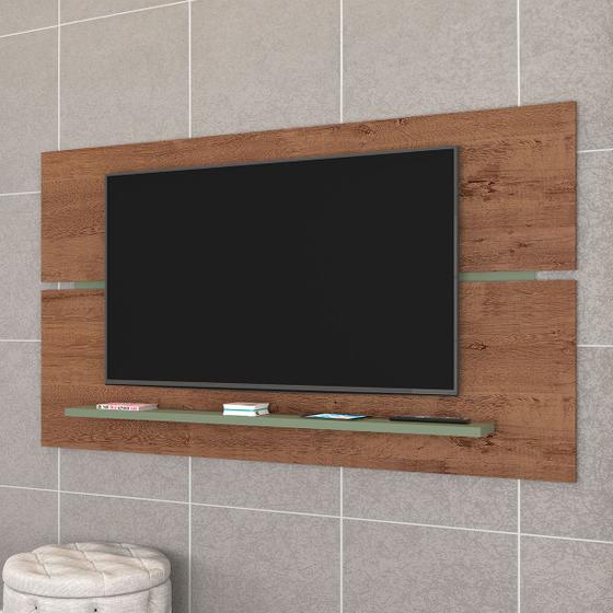 Painel para TV Até 65 Polegadas Roma Freijo Rustico Green Fosco - Atualle Móveis - Painel para ...