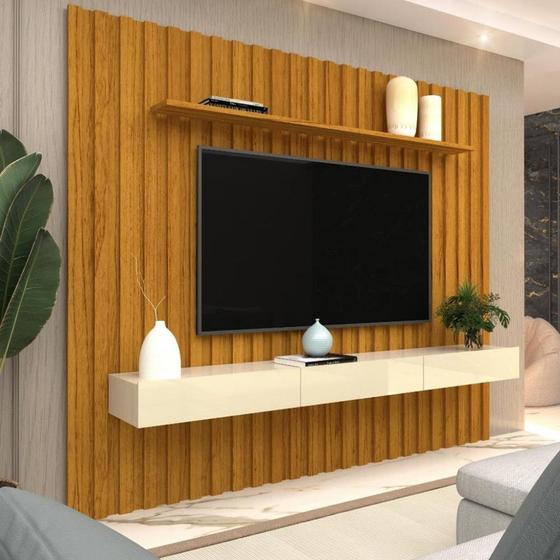 Painel para Tv de Até 85 Polegadas Ripado 3 Gavetas Elegance Gelius - Painel para TV - Magazine ...