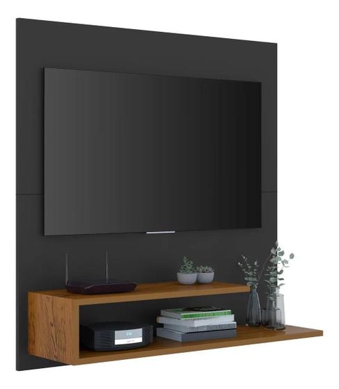 Painel Para Tv Smart 32 Polegadas Orlando Preto/Freijó - Orcon Moveis - Painel para TV ...