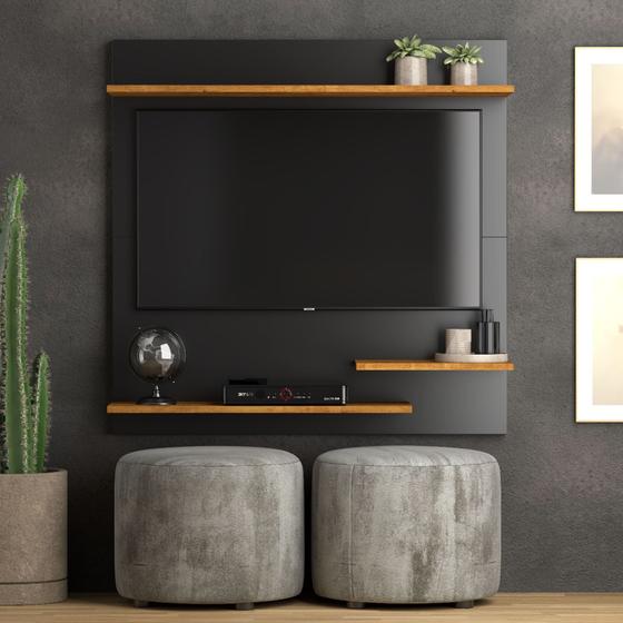 Painel Para TV Smart Madri Para TVs de até 32 Polegadas - Preto/Nature - Quality - Painel para ...