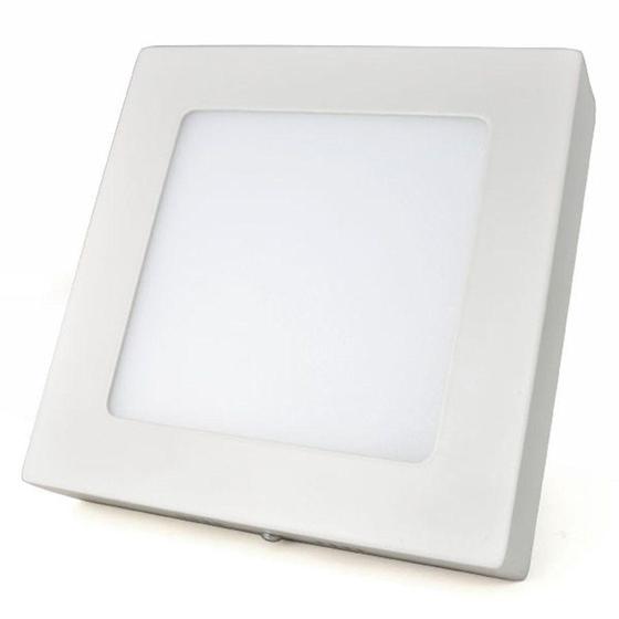 Painel Plafon Led 12W Sobrepor Quadrado Branco Frio - Lcq - Painel de ...