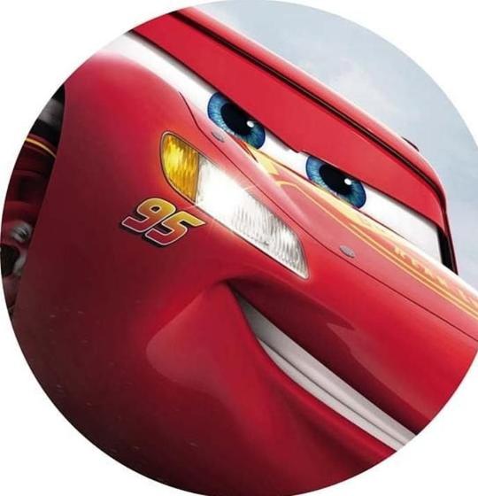 Painel Redondo 3d Festa Carros Relâmpago Mcqueen 1,50x1,50m C/elástico ...