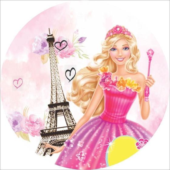 Painel Redondo 3D Sublimado Barbie Paris Frd-3060 - Felicitá - Painel ...