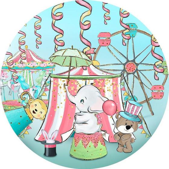 Painel Redondo 3D Sublimado Circo ul Frd-5333 - Felicitá - Painel de Festas - Magazine Luiza