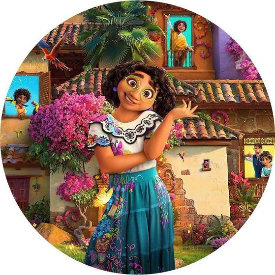 Painel Redondo 3D Sublimado Encanto Frd-6193 - Felicitá - Painel de Festas - Magazine Luiza