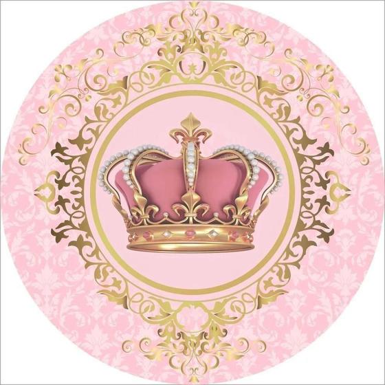 Painel Redondo 3D Sublimado Realeza Frd-1336 - Felicitá - Painel de ...