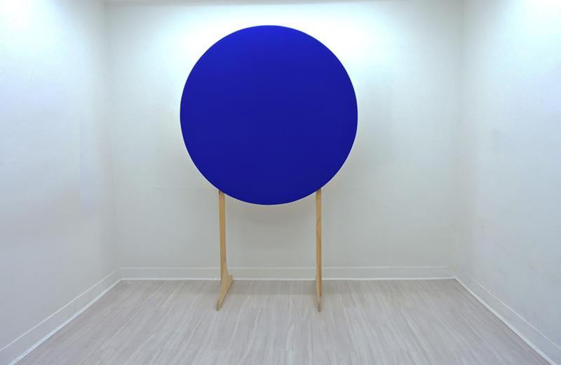 Painel Redondo Decoração Cor Lisa Em Tecido, 1,5x1,5 Azul Royal ...