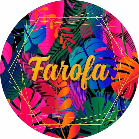 Painel Redondo Tecido Sublimado 3D Farofa WRD-5928 - Wear - Painel de ...