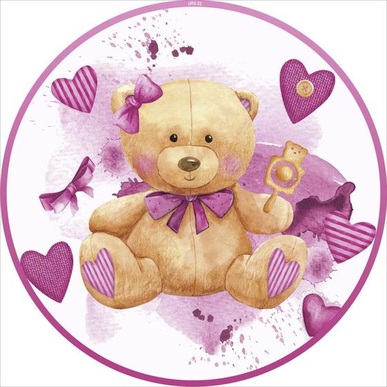 Painel Redondo URSO ROSA-22 - IMPAKTO VISUAL - Painel de Festas ...