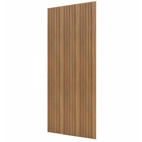 Painel Ripado Componível PA75 cor Freijó 134 cm x 250 cm Altura - 69835 ...