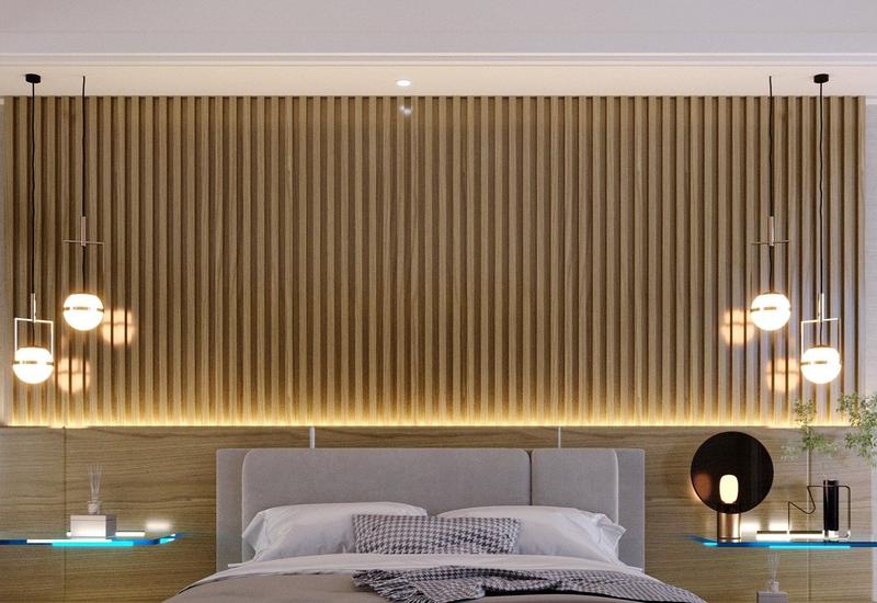 Painel Ripado de Madeira MDF 270cmx1,5cmx6cm Freijo Casablanca - Painel ...