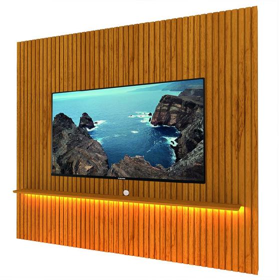 Painel Ripado Para TV Até 90 Polegadas Com Prateleira e LED Nobre ...