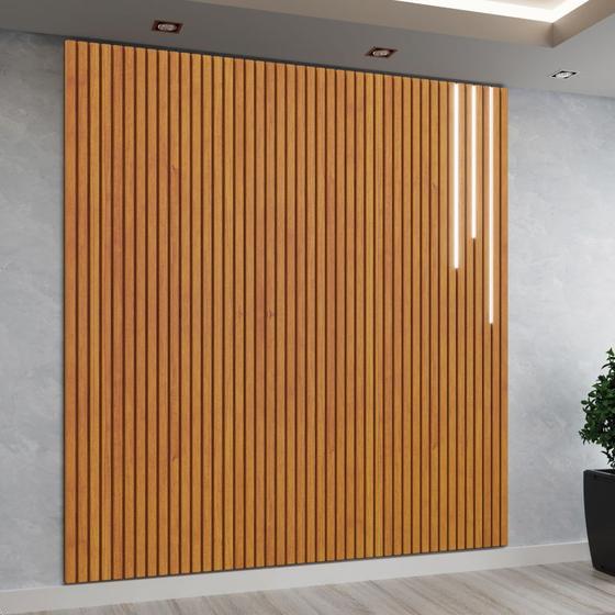Painel Ripado Paris com Led Cascata para TV até 75" - Mavaular - Painel ...