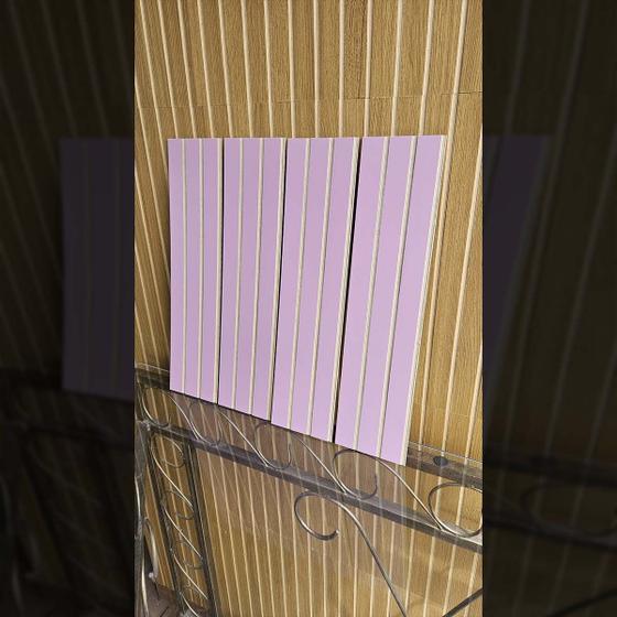 Painel Ripado Rosa MDF Decorativo - Kit 100 Placas 45x11cm - GH Papel ...