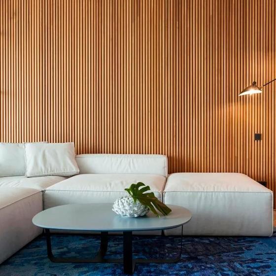 Painel Ripado Versátil 220 cm x 250 cm MDF E MDP Nature Shop Jm ...