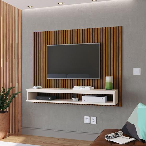 Painel Sala Quarto Com Nicho Tvs Até 50 Polegadas Cissa - Varias Cores ...