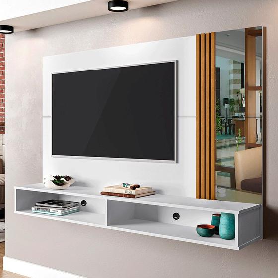Painel Sala Titan 180cm para TV até 60 Polegadas com Espelho - TEBARROT - Painel para TV ...