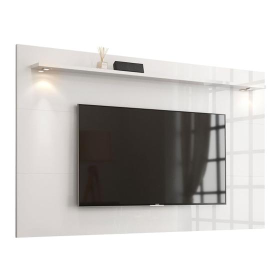 Painel Sala Tv 65 Polegadas Altura 135 Cm Largura 183 Cm Com Prateleira ...