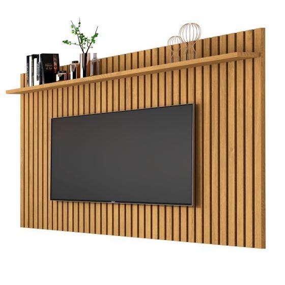 Painel Suspenso Home TV 72 Polegadas Prateleira Ripado Classic 1.8 ...