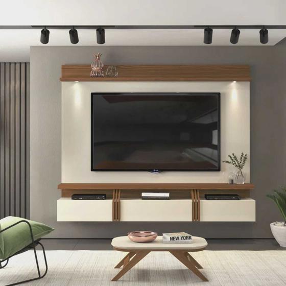 Painel Suspenso Loren - DJ Móveis - Painel para TV - Magazine Luiza