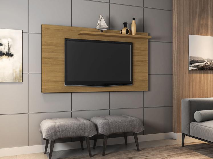 Painel Suspenso Para TV Até 50 polegadas 01 Prateleira Superior ...